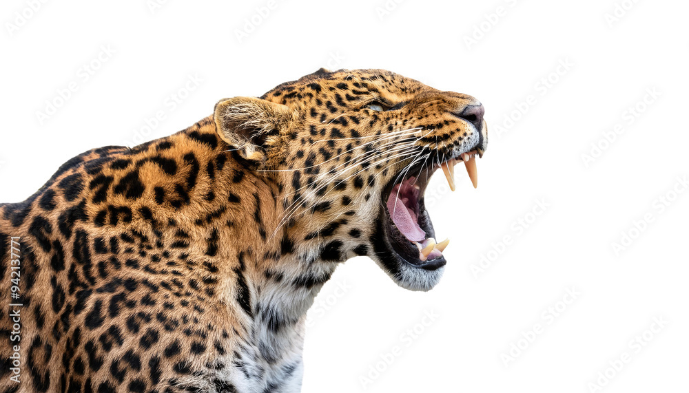 Amur Leopard Roaring – Majestic Big Cat, Endangered Species, Powerful Roar, Amur Leopard ...