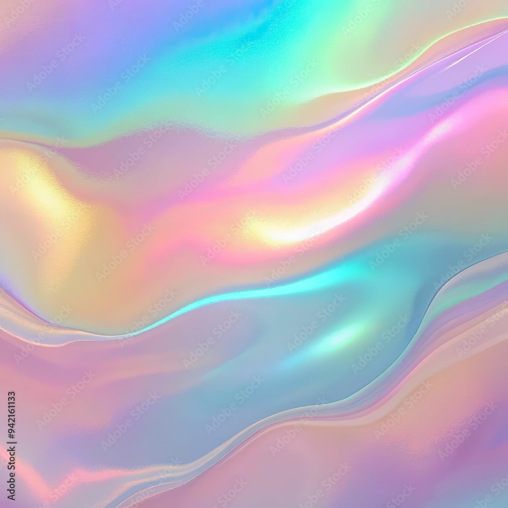 Hologram Texture. Holographic Background. Purple Pop Poster. Chrome ...