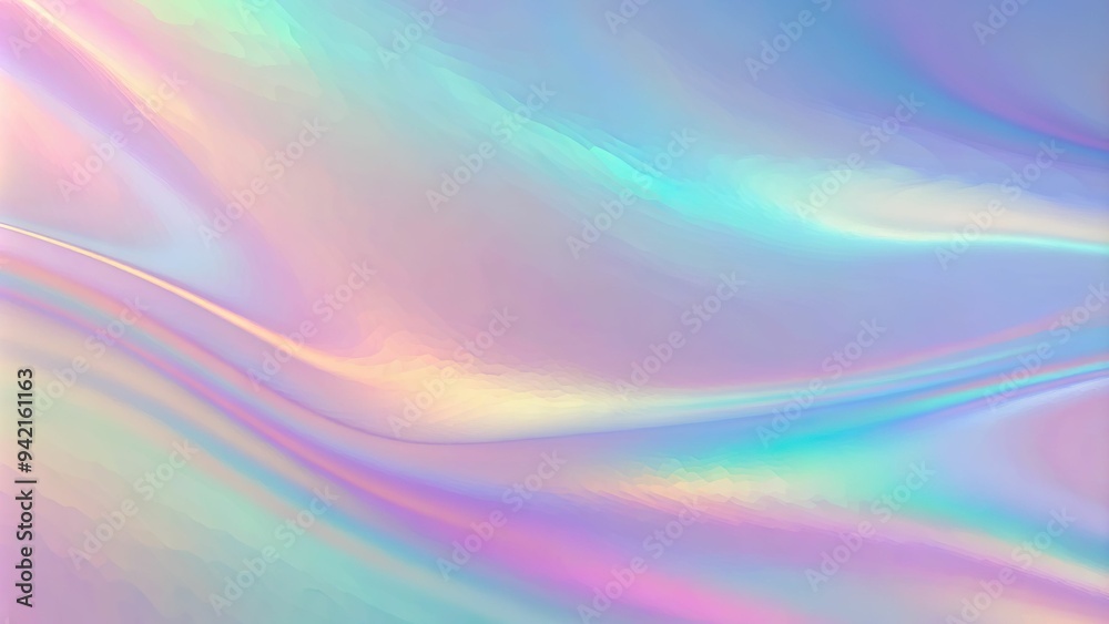 Holographic Texture. Hologram Background. Purple Neon Surface. Chrome ...