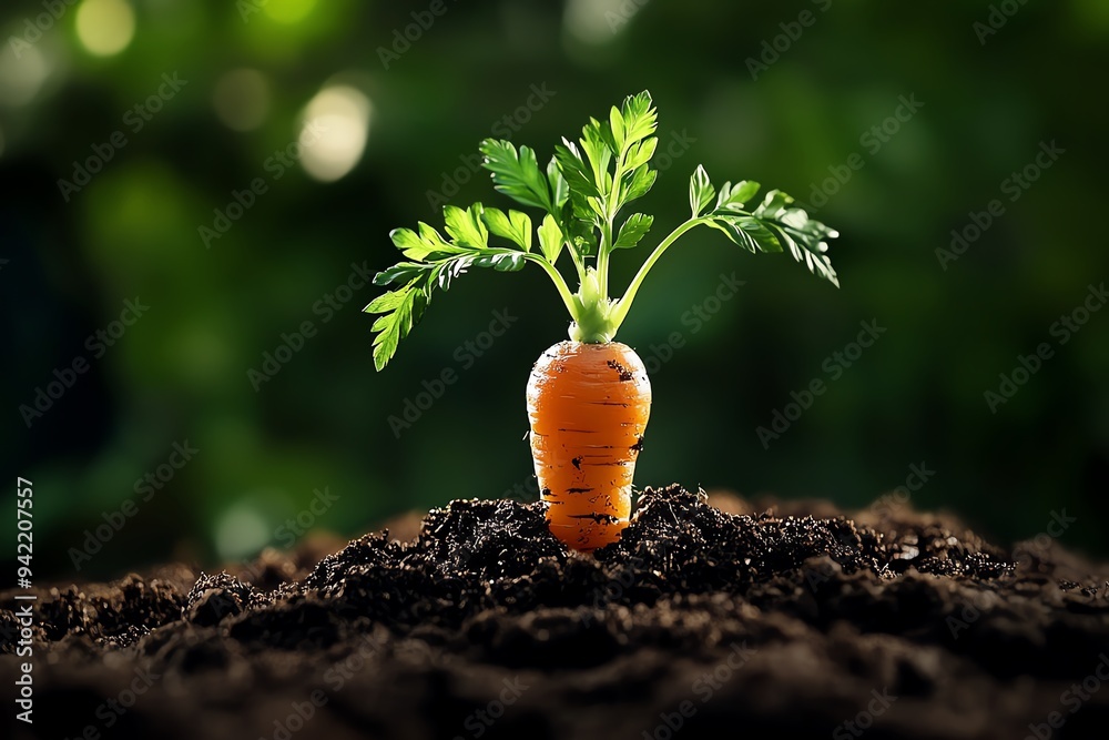 An animated GIF of a carrot growing rapidly from a seedling to a full ...
