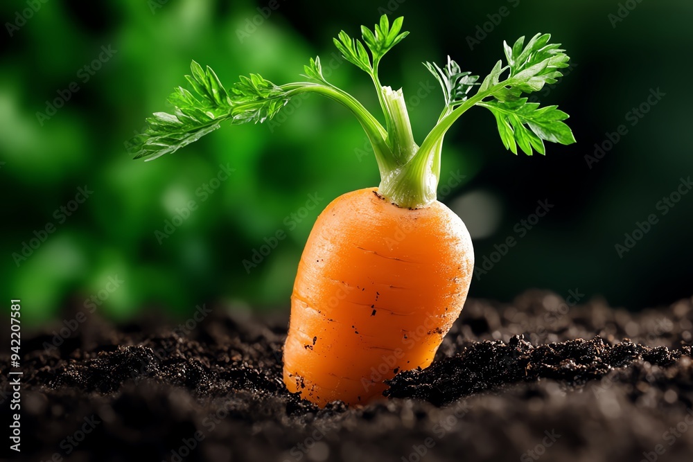 An animated GIF of a carrot growing rapidly from a seedling to a full ...