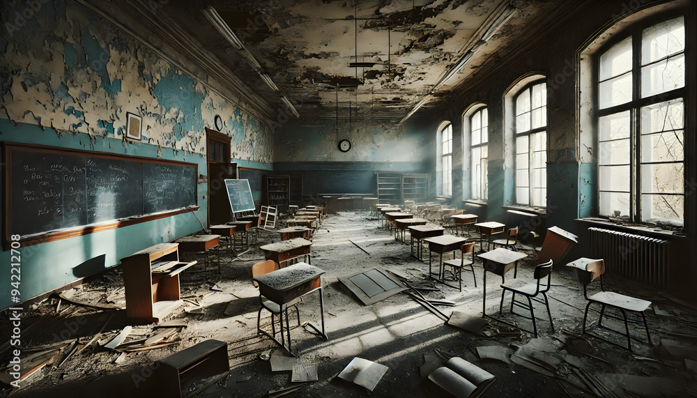 Scary Abandoned Classroom: Echoes of Forgotten Learning Spooky School ...