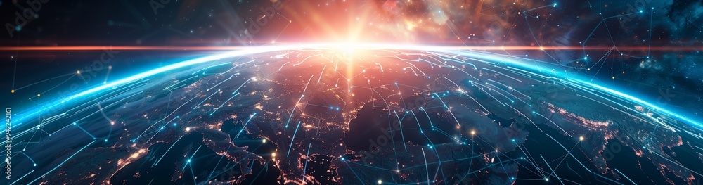 Behold the stunning sight of the Earth from space as the sun rises ...