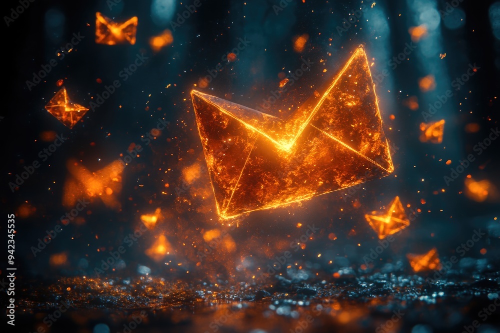 Dynamic Flying Email Icon and Web Graphic Animation: Innovative Design ...