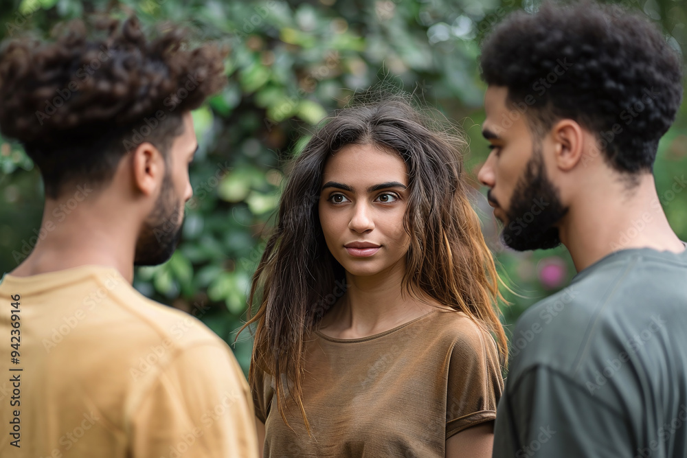 Love Triangle: A Woman Between Two Men, Secrets and Betrayal Stock ...