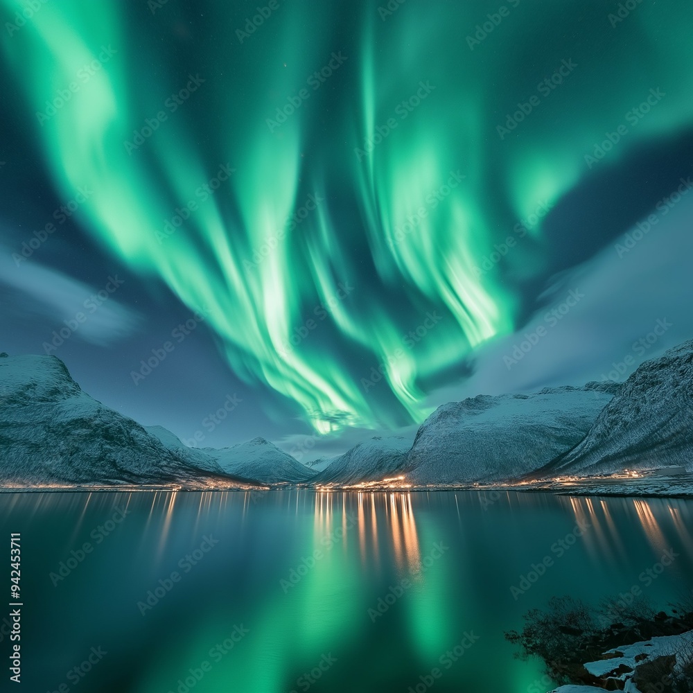 Admire the Northern Lights (Aurora Borealis) illuminating the night sky ...