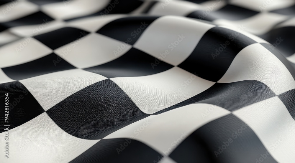 Black and white checkered flag background vector presentation design ...