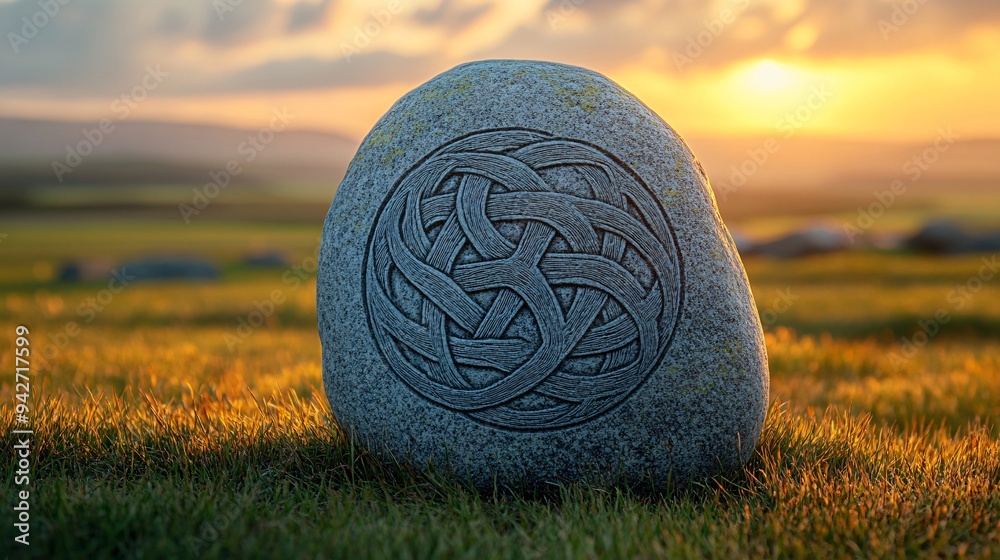 Ancient Norse runes carved on standing stone ancient, norse, rune ...