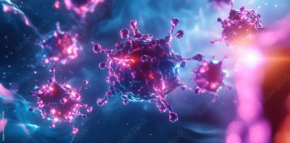 The image depicts the metastasis process being halted by innovative ...