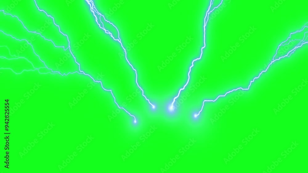 superhero blue lightning vfx green screen, A bright black strip of ...