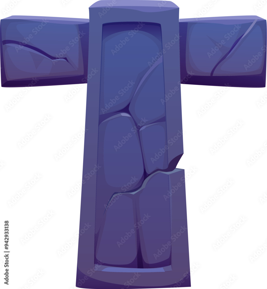 Letter T Halloween font, cartoon evil type, funny scary typeface ...