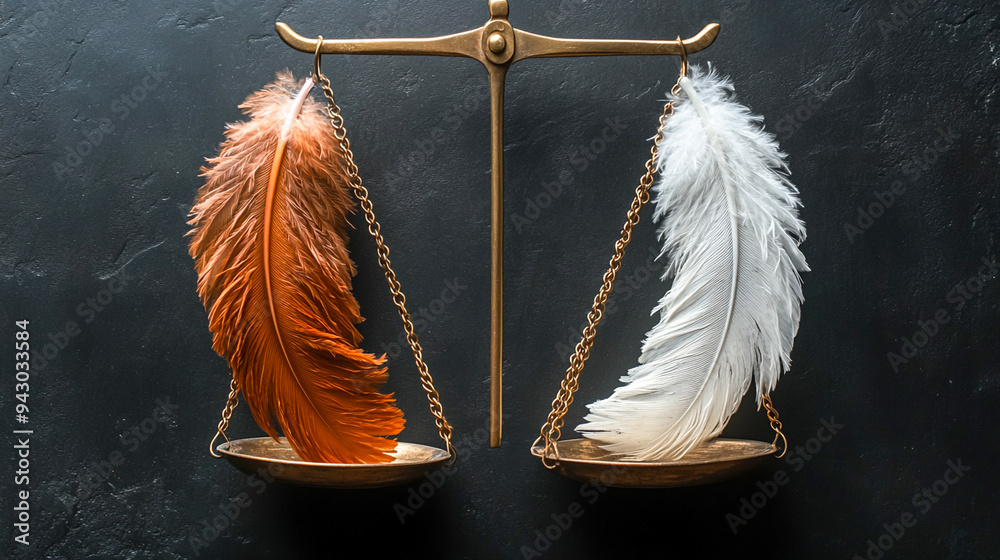 Equilibrium of Emotions - Scale Balancing Feathers for Calm Decision ...