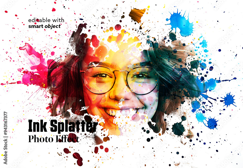 Ink Splash Effect Stock Template | Adobe Stock