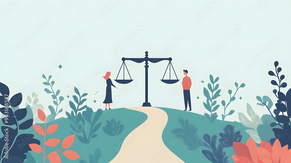 2. **Illustrate a conceptual scene showing the dilemma of making ...