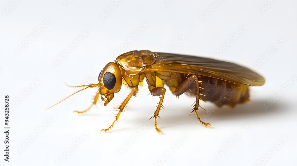 flea insect on a pure white background. Flea insect on a pure white ...