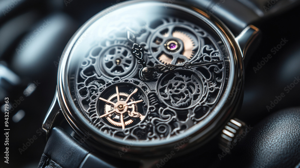 Skeleton Watch, This unique metal watch features a skeleton design made ...