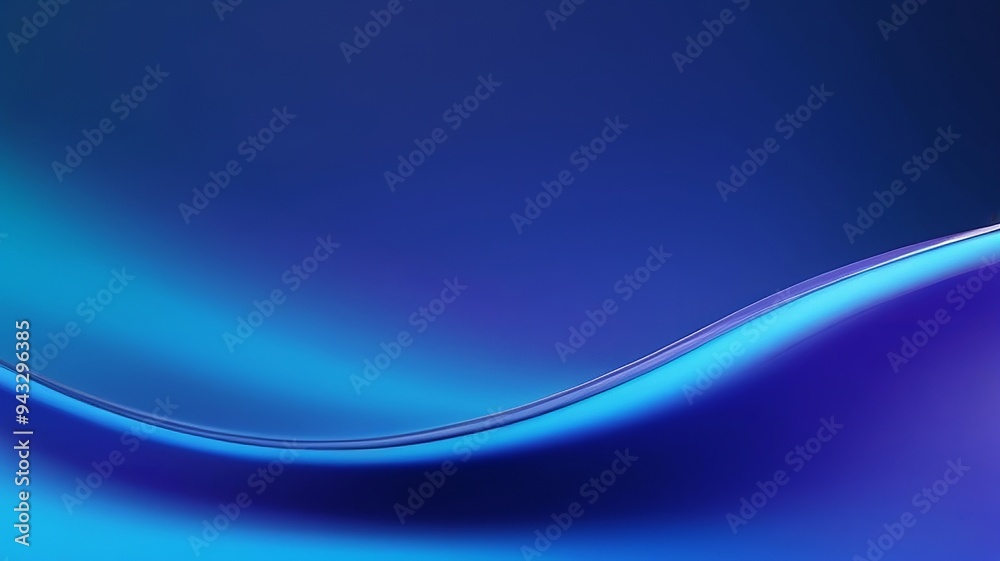 Gradient of deep cobalt blue and soft azure, defocused into a vibrant ...