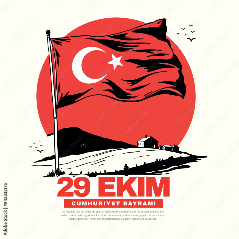 29 Ekim Cumhuriyet bayrami kutlu olsun means National Republic Day of ...
