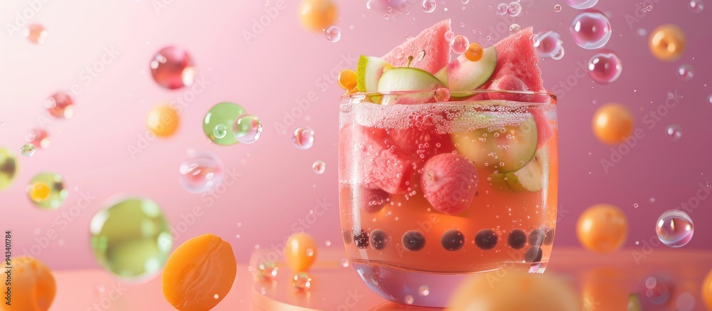 Korean Subak Hwachae cocktail a traditional watermelon punch with ...