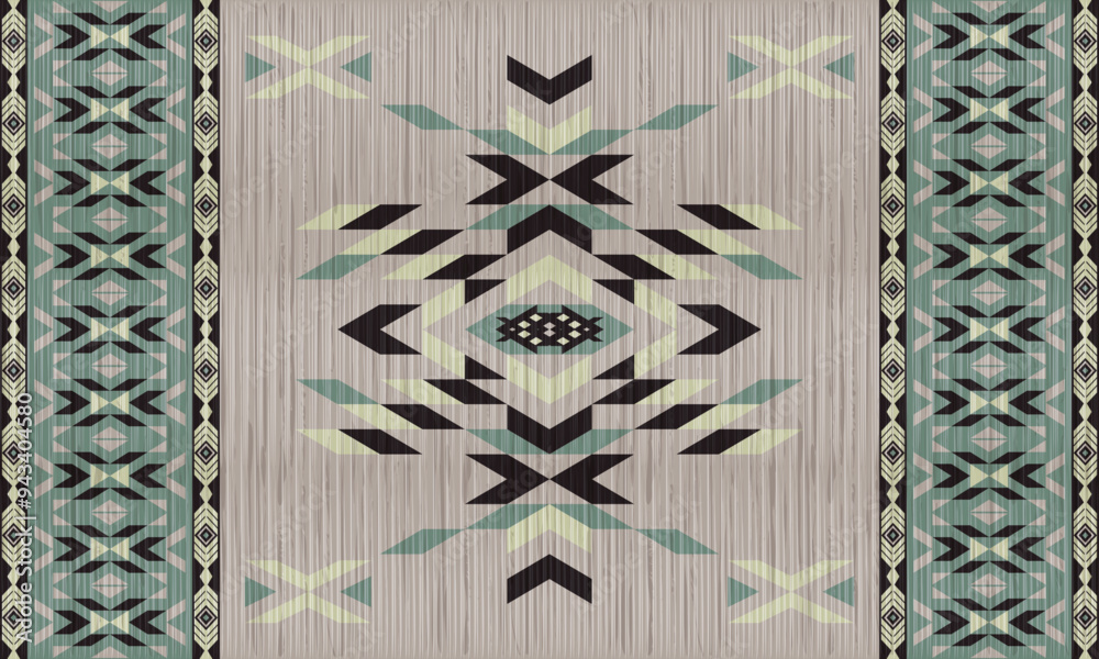 American tribal ethnic native pattern.Traditional Navajo,Aztec,Apache ...