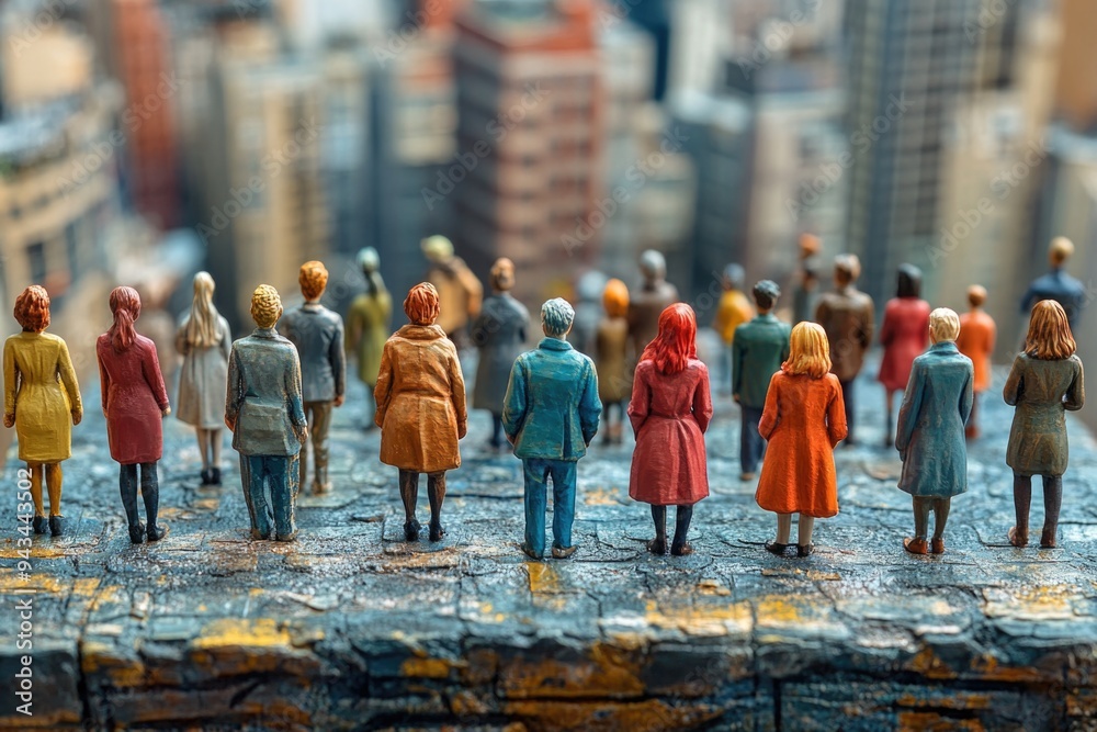 Miniature People Set: Detailed Tiny Figures for Dollhouses ...