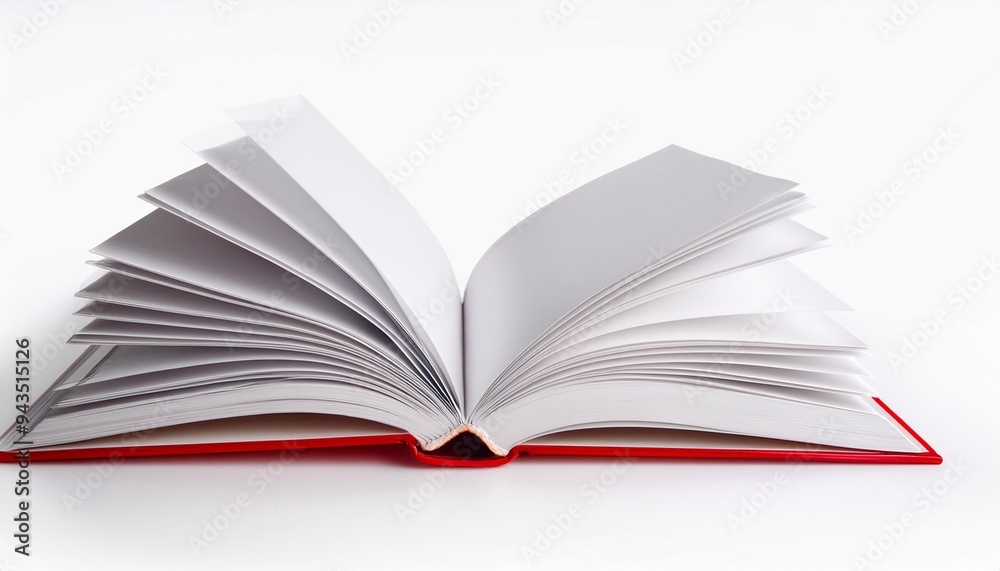 open book with red corner clipart white background Stock Photo | Adobe ...