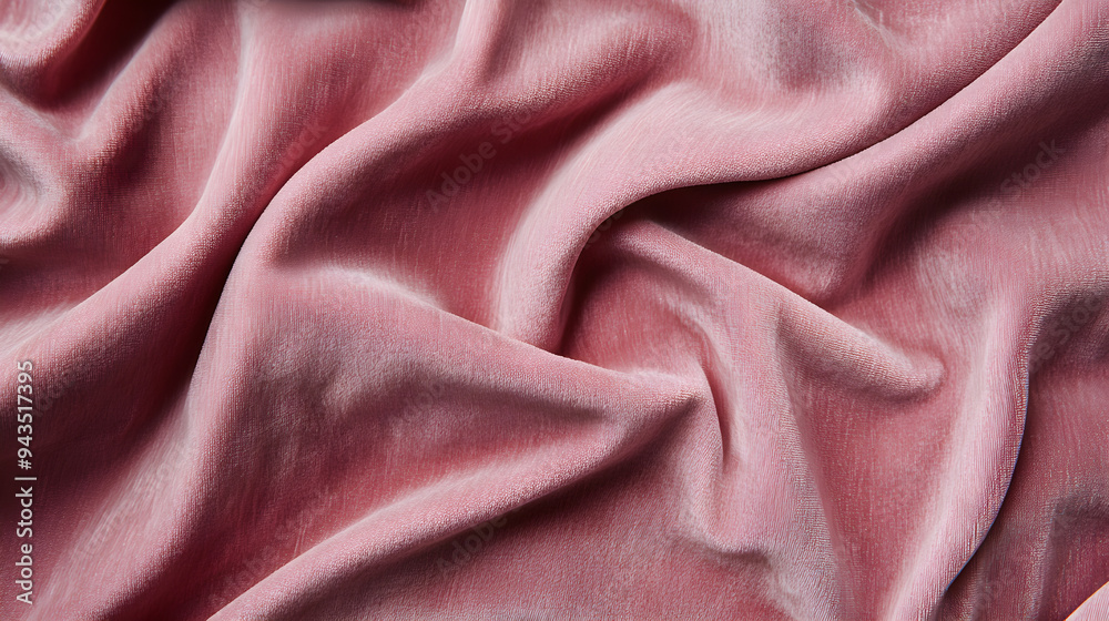 Dusty pink velvet texture features soft folds and gentle waves creating ...