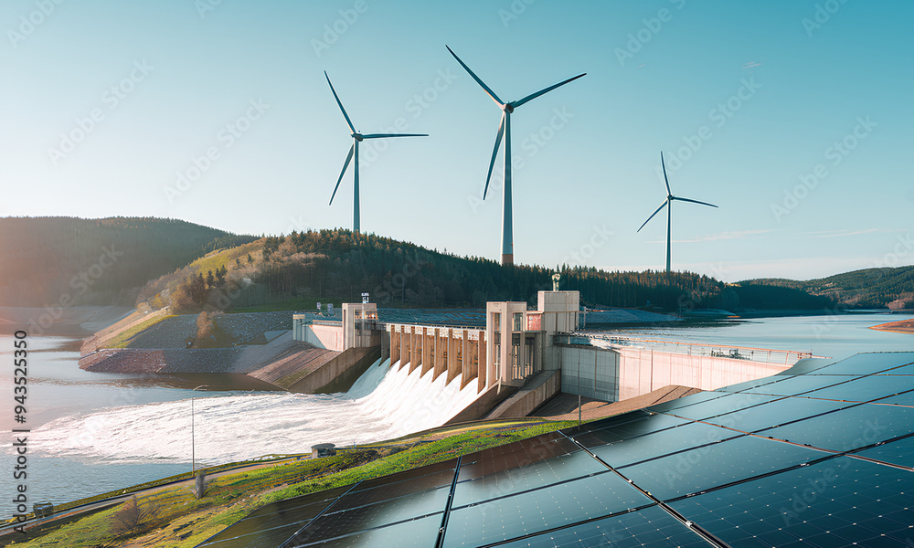 Generating electricity from renewable power sources. A concept of solar ...