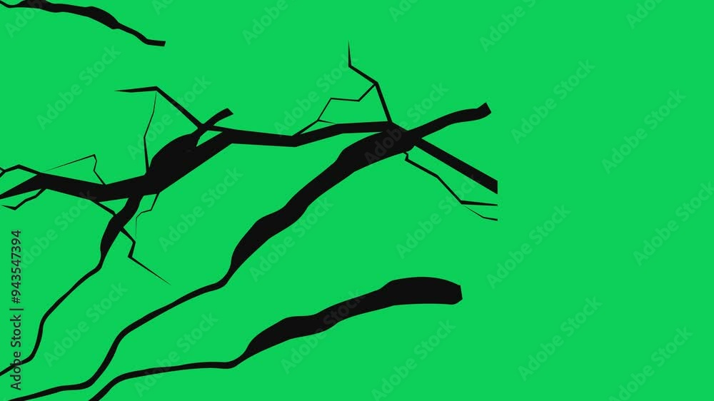 Green Screen cracks of wall, road cracks, floor cracks animation ...