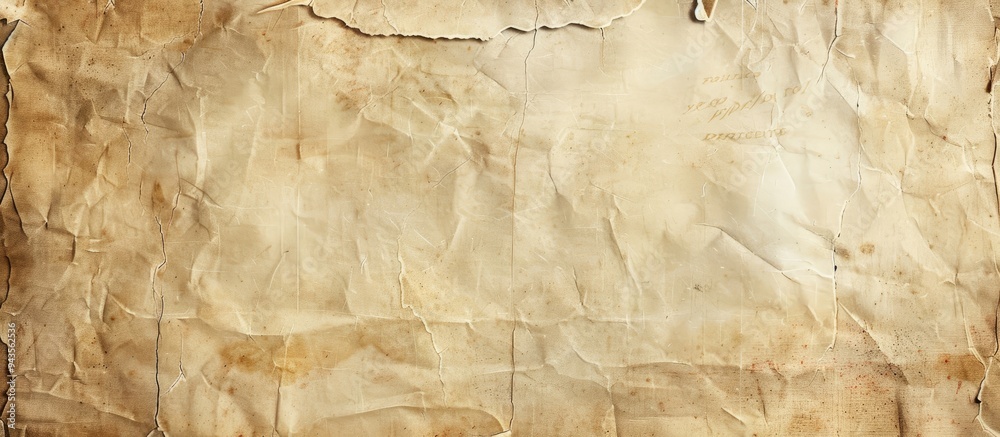 Vintage paper with a weathered look and a blank area for adding text or ...