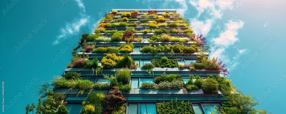 Sustainable High Rise Building with Exterior Vertical Gardens for Urban ...