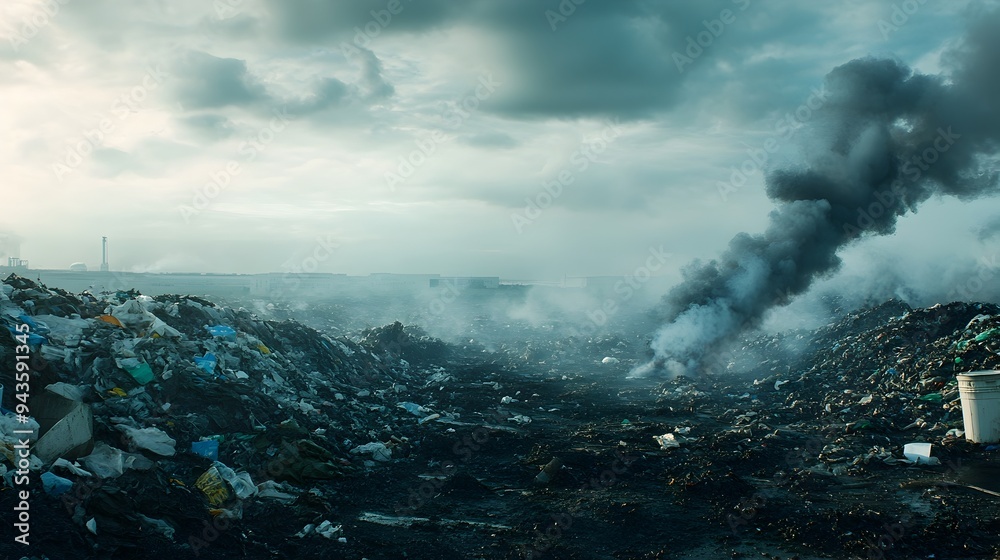 Landfill Emitting Methane Gas A Striking of the Environmental Impact of ...