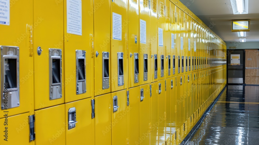 School lockers serve as a personal storage solution, allowing students ...