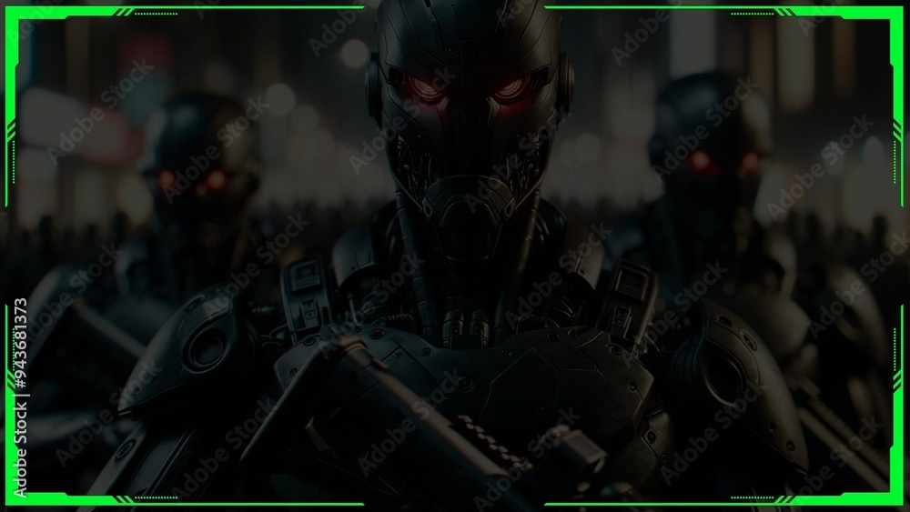 Gaming Streamer Modern Full Screen Border Overlay Stock Template ...