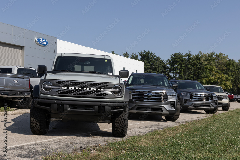 Ford Bronco display at a dealership. Ford offers the Bronco in Big Bend ...