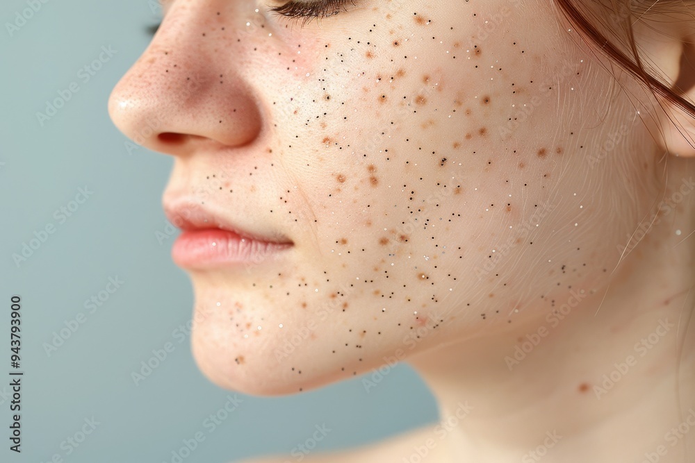 Close up of a human skin showing the characteristic rash caused by Mpox ...