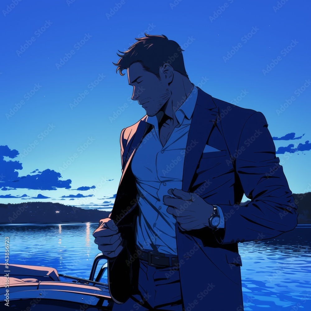 Anime-Inspired Regency Gentleman: Stylized Top Hat and Long Coat ...