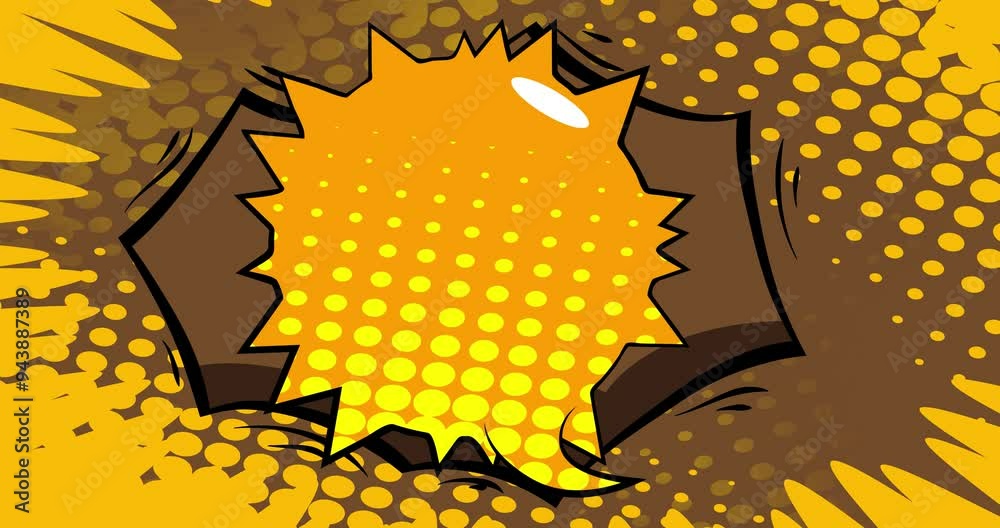 Brown and yellow cartoon background animation, dark comic book backdrop ...