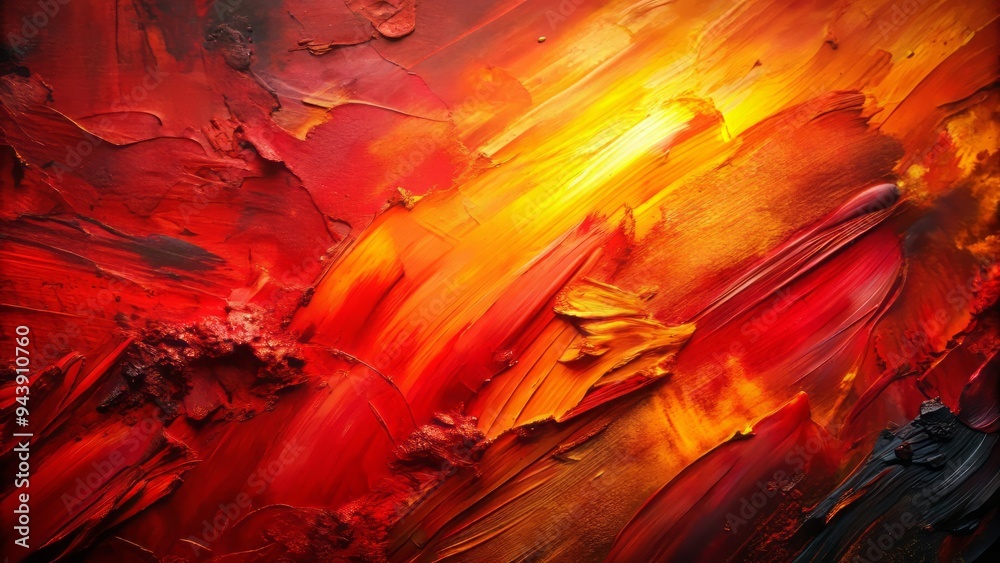 Crimson Canvas: A bold and vibrant canvas of fiery hues, where the ...