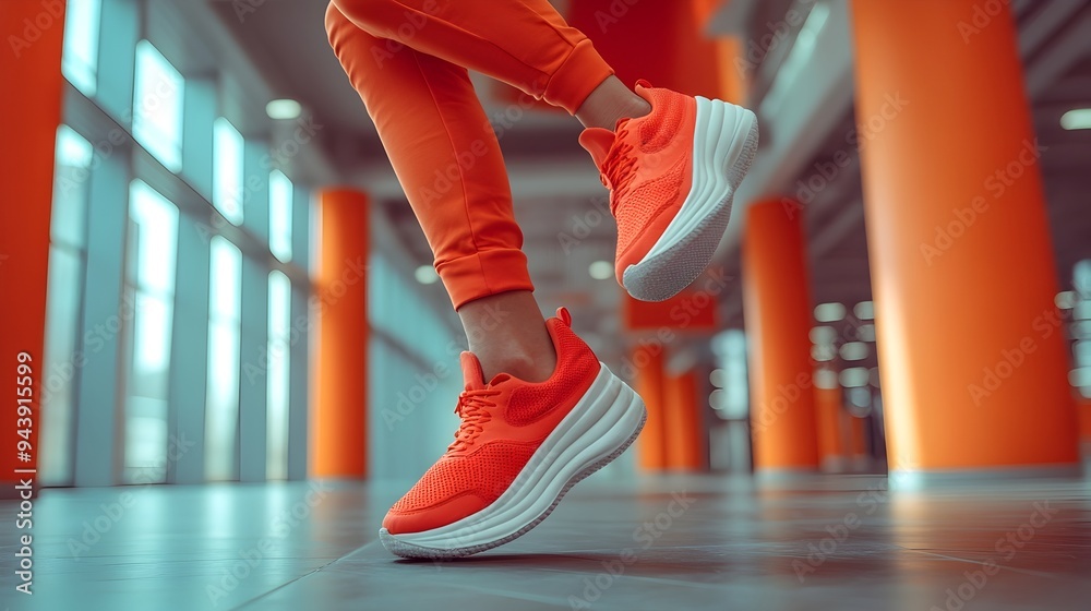 Full length silhouette figure of a person miming an exaggerated dynamic ...