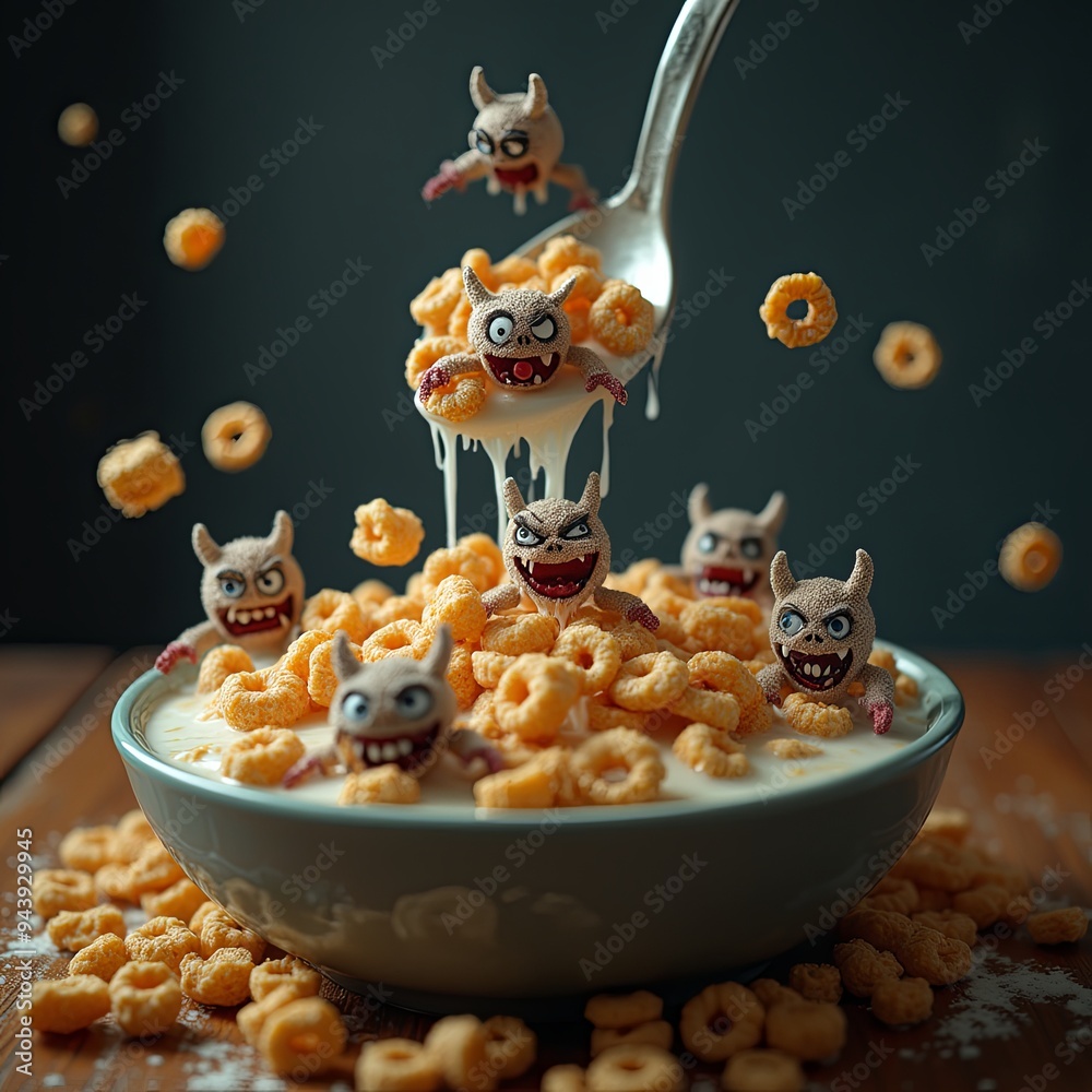 A hyper-realistic, humorous scene unfolds in this photorealistic image ...