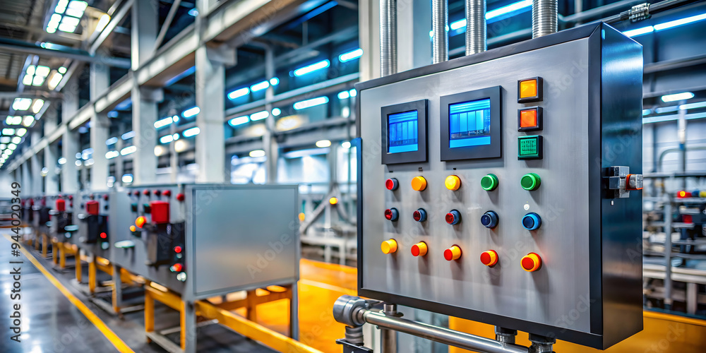 Control Room Power: A modern control room with a sophisticated array of ...