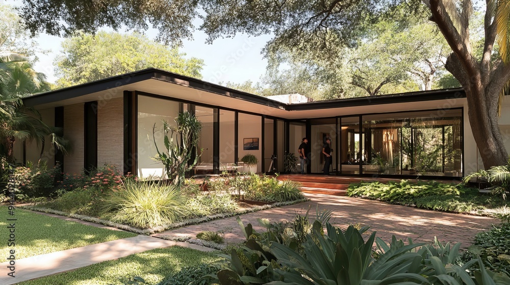 Amidst the blueprints and design elements, an architect-engineer team ...