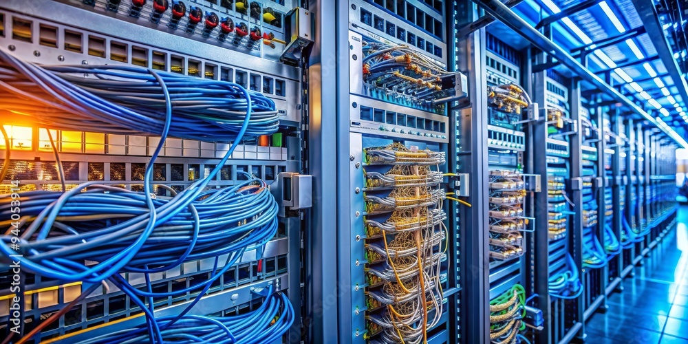 Server Room Infrastructure A Glimpse into the Network's Backbone ...