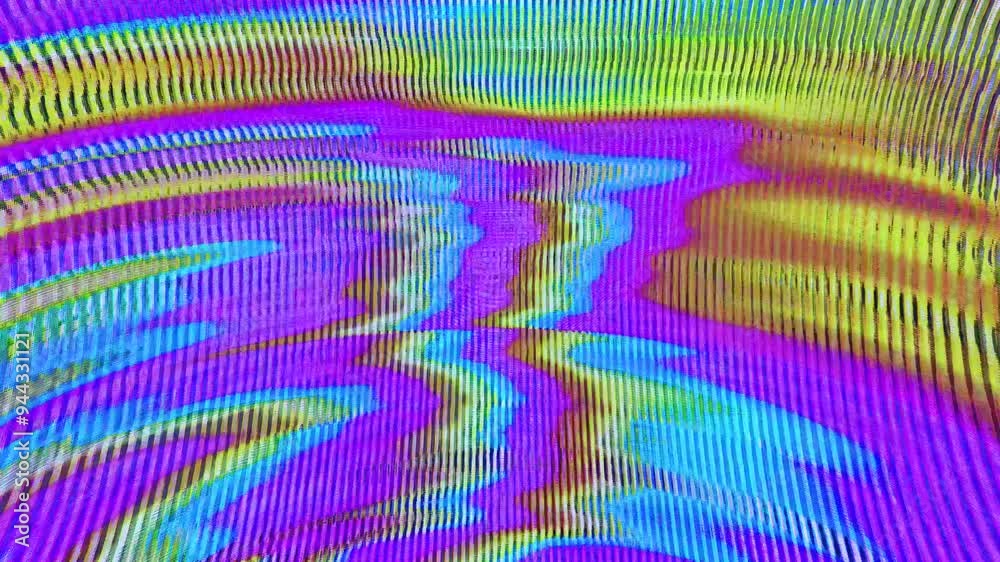 trippy hippie VHS visual, background overlay with saturated color waves ...