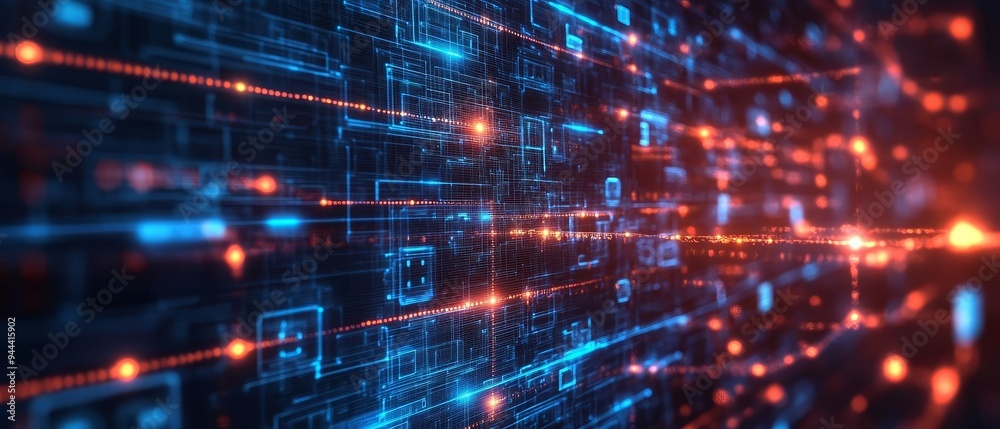 A Digital Representation Of A Secure Network Where Multifactor Authentication And Firewalls