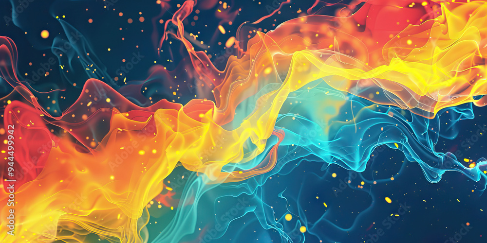 A vibrant heat map highlighting customer preferences, with warm colors ...