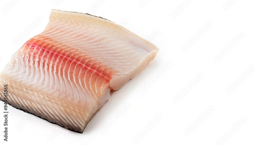 Fresh raw sea fish fillet from side of fish, with no bones. High in ...