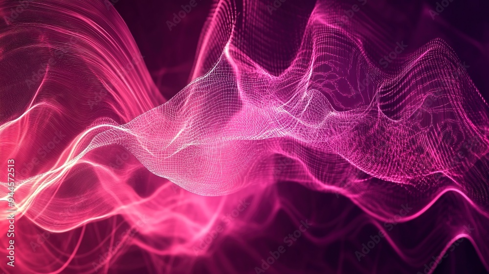 Sound wave . Dynamic vibration wallpaper. frequency modulation Stock ...
