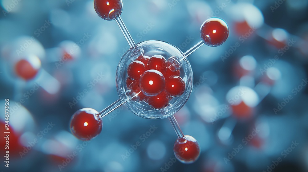 Isotopes derived from uranium in a nuclear fission process, focusing on ...